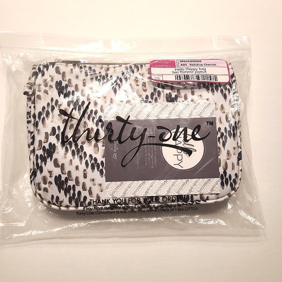thirty-one | Bags | Nwt Thirtyone Hello Happy Raindrop Chevron | Poshmark